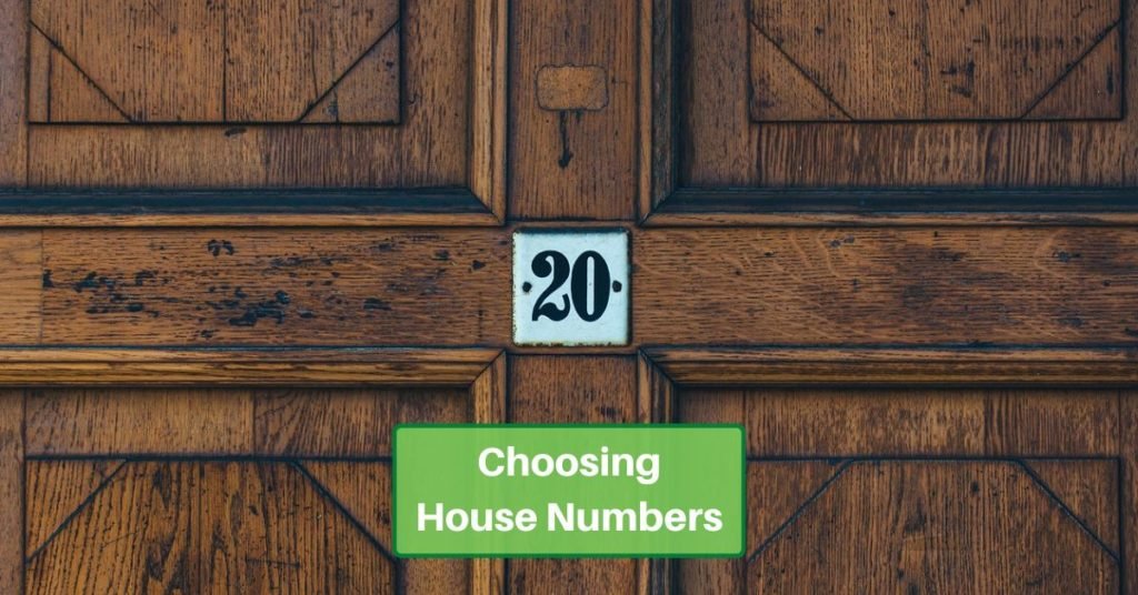Choosing House Number Designs - Yards Improved